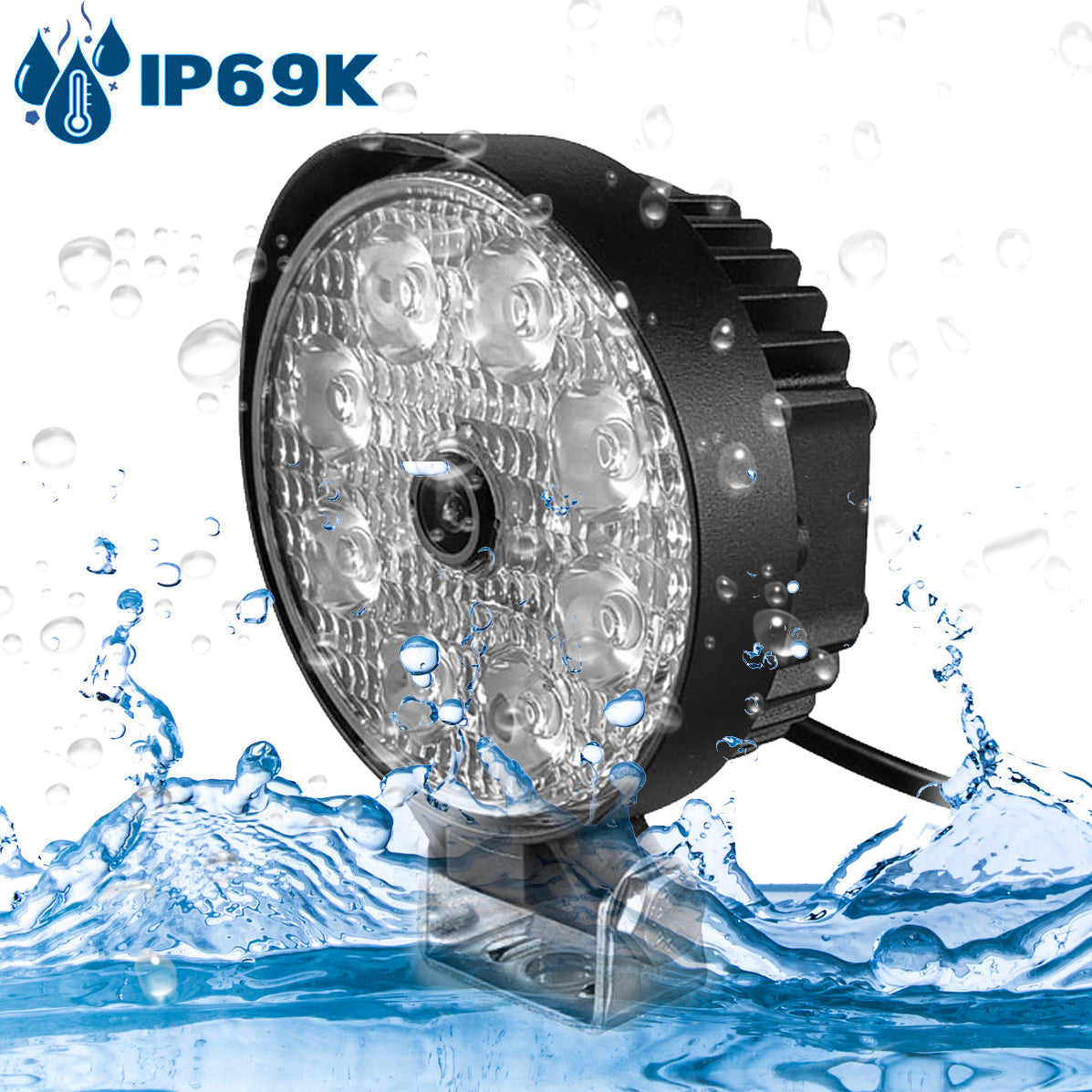 Forklift Flood Work Light 1080P Camera System w/ 7" LCD - Light Up Any ...