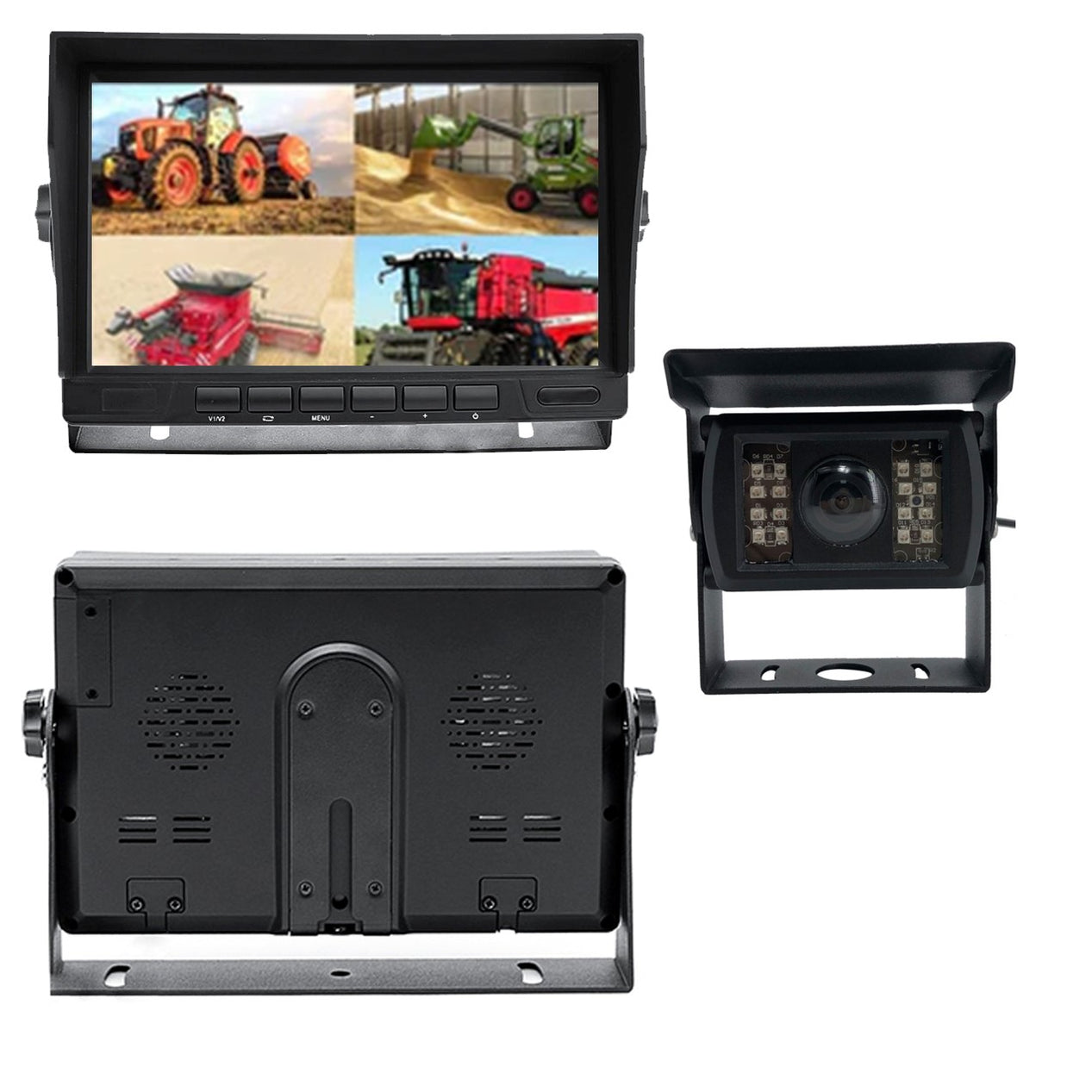 FarmTech Multi-Cam 1 to 4 1080P DVR System with 7inch LCD! Record ...